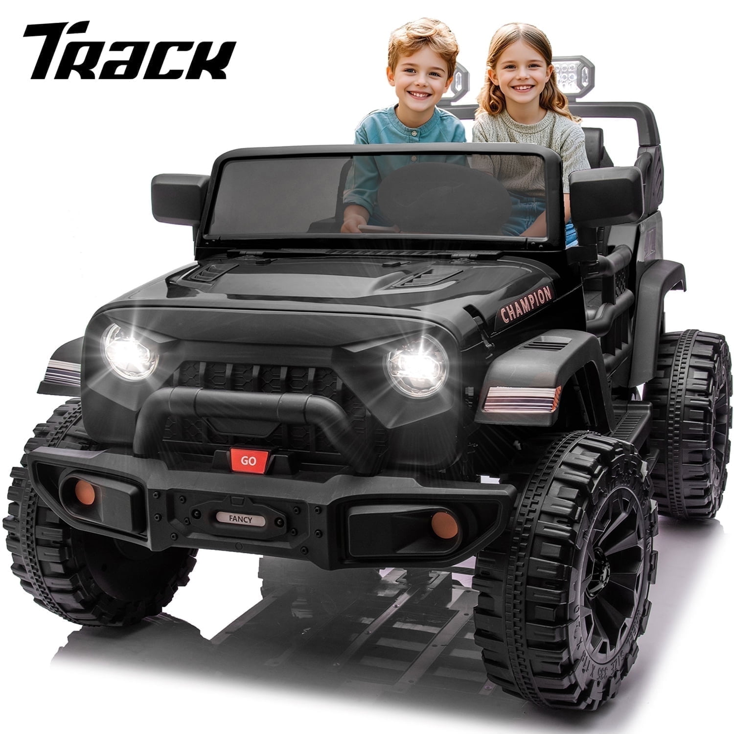 Track Seven 24V Ride on Truck, 2 Seater Ride on Toy Car for Big Kids ...
