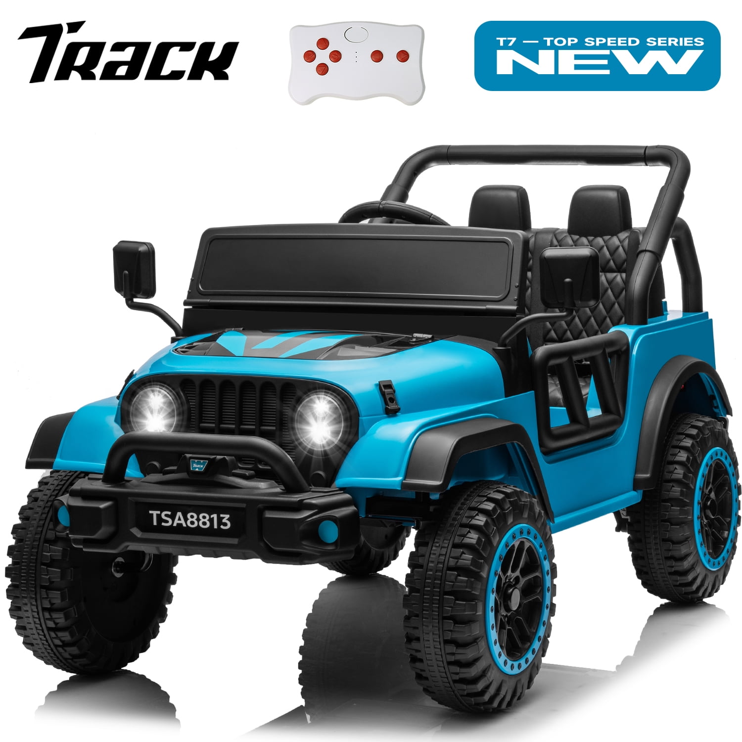 Track 7 24V UTV Rideable Toy, Electric Car with Remote, Music ...