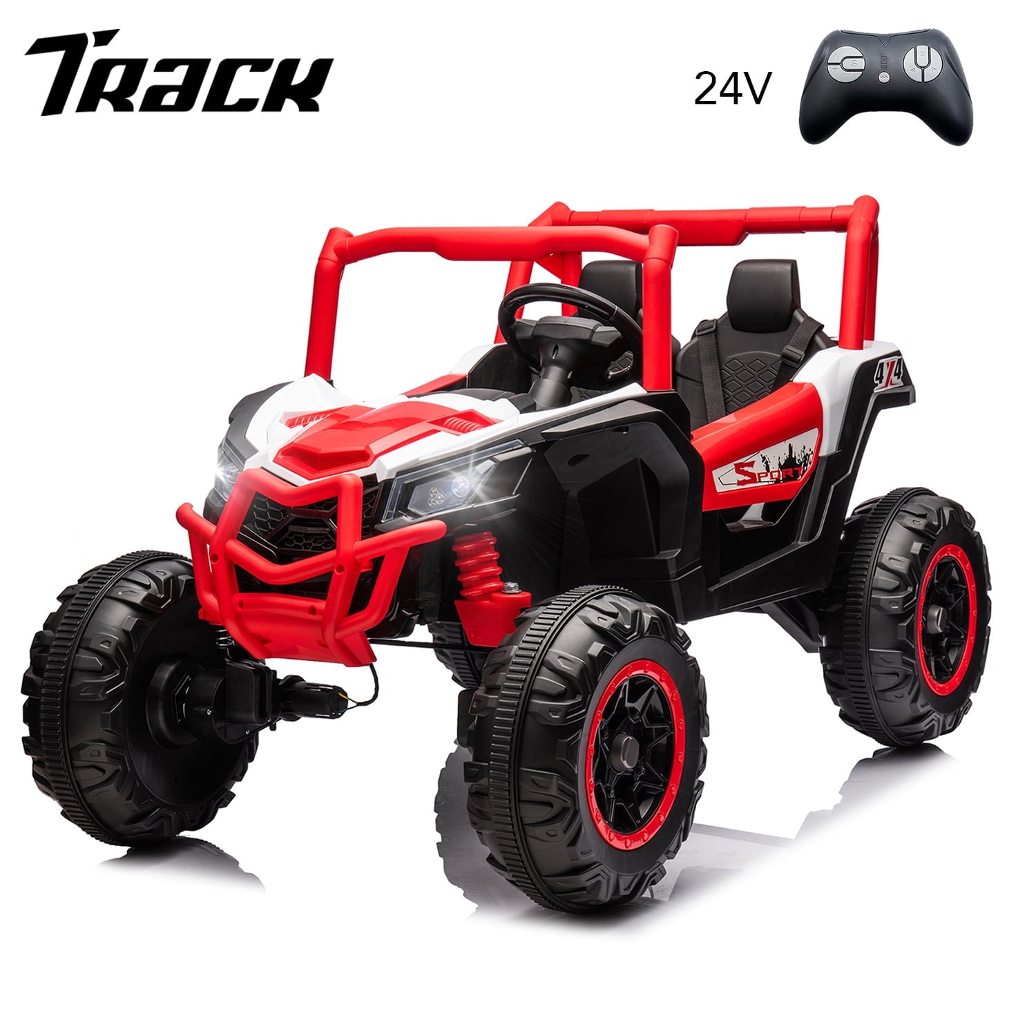 Track 7 24V Ride on UTV, 2-Seater Ride on Car with Remote Control ...