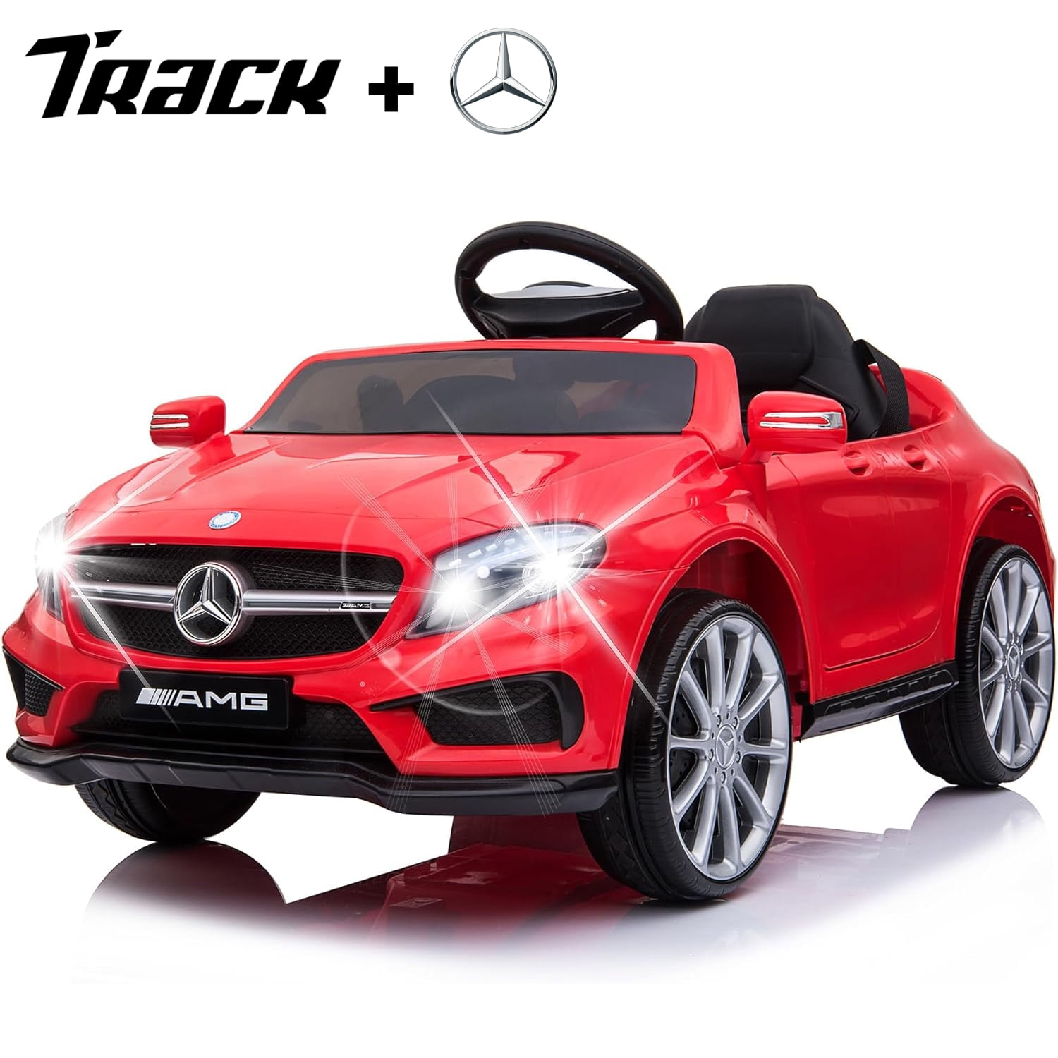Track 7 6V Ride on Car, Licensed Mercedes Benz AMG GTR Battery Powered ...