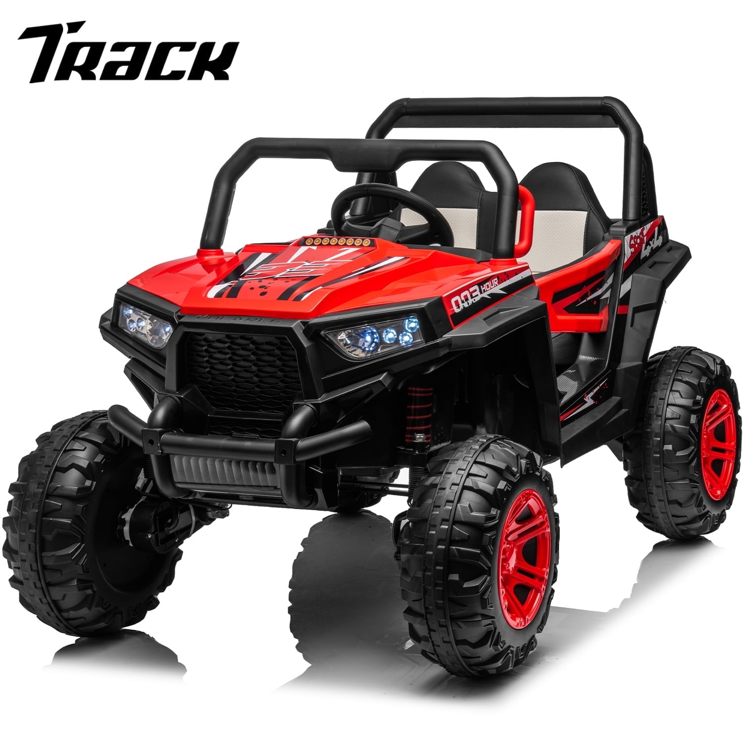 Track Seven Kids Ride on UTV, 12 V 2- Seater Ride on Car with Remote ...