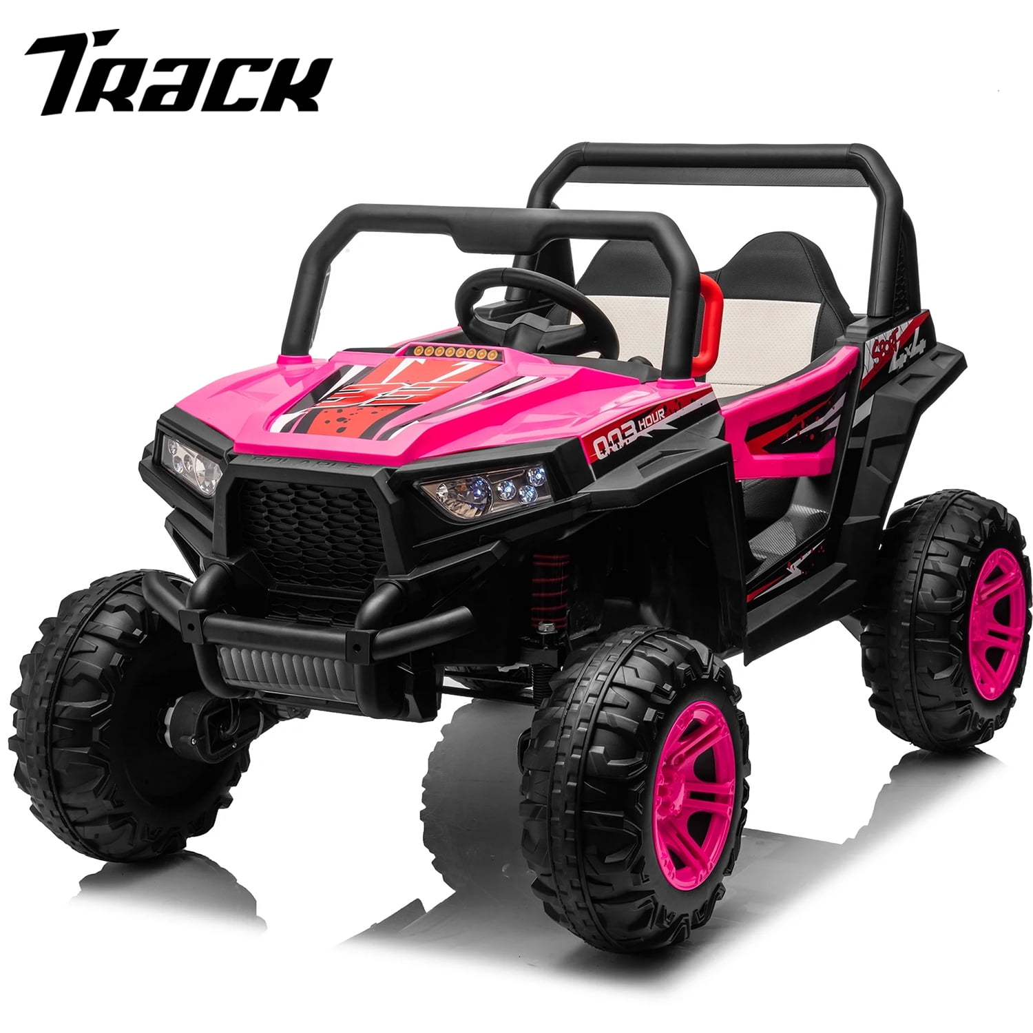 Track 7 12V 2-Seater Electric Toy UTV for Kids 3+, Remote Control ...