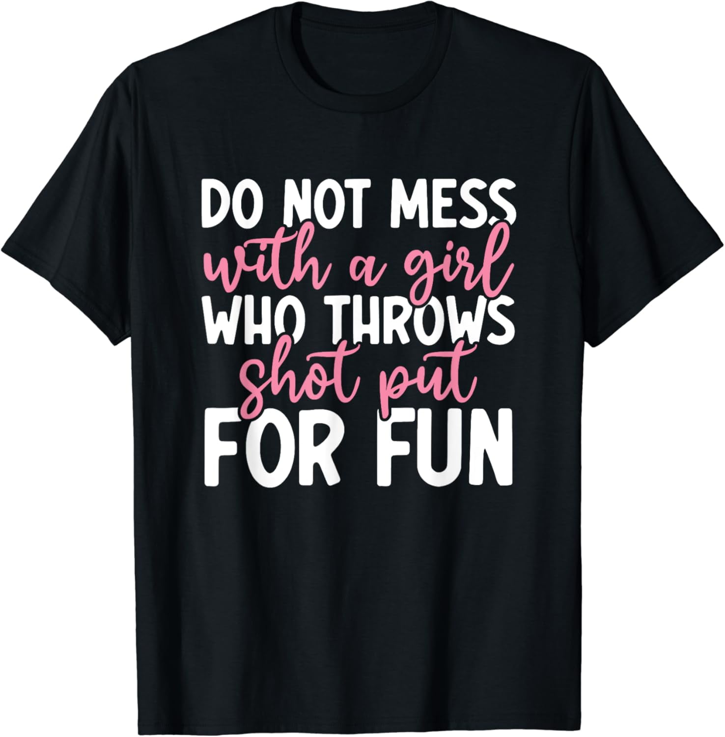 Track And Field Discus Throwing Competition Girl Shot Put T-Shirt ...