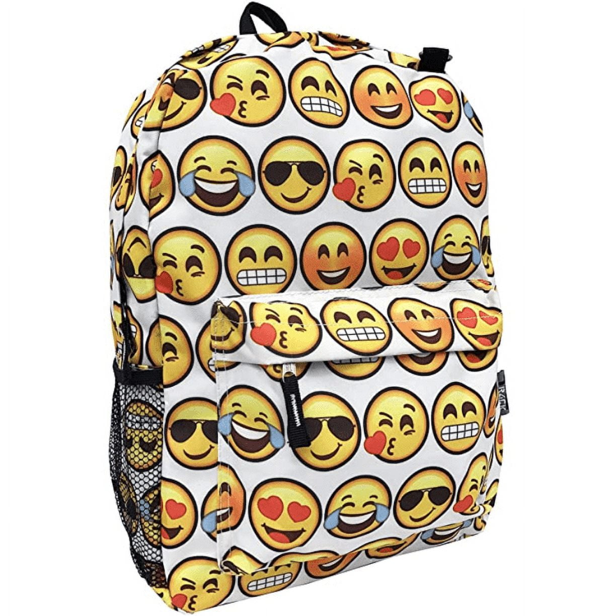 Track Backpack Bag Classic Everyday Pack Emoji White - Walmart.com