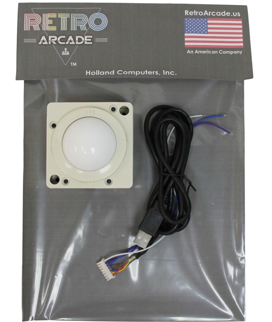 Track Ball 2 inch Arcade Game Trackball for PC or MAC - USB Connector ...