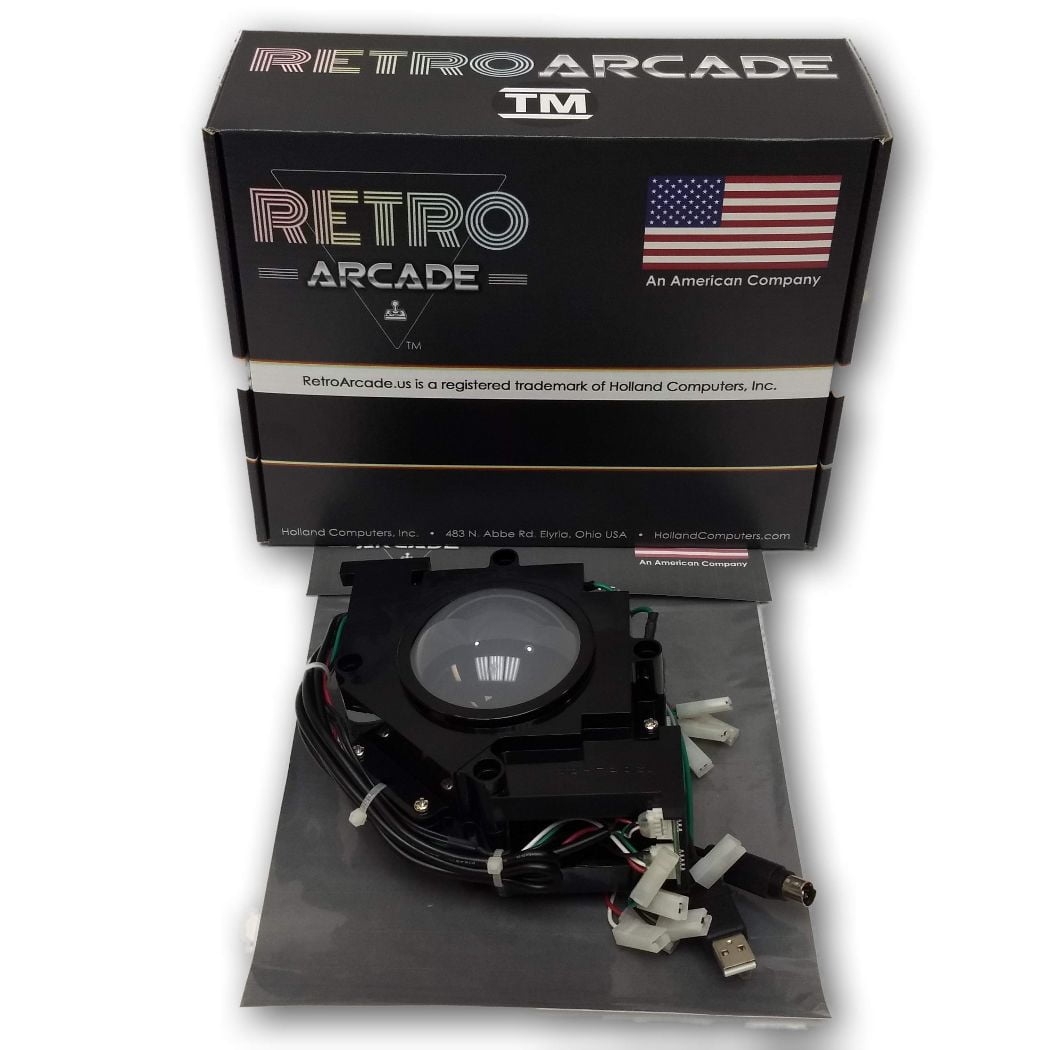 Track Ball 3 inch Arcade Game Trackball for PC or MAC USB, PS2 and ...