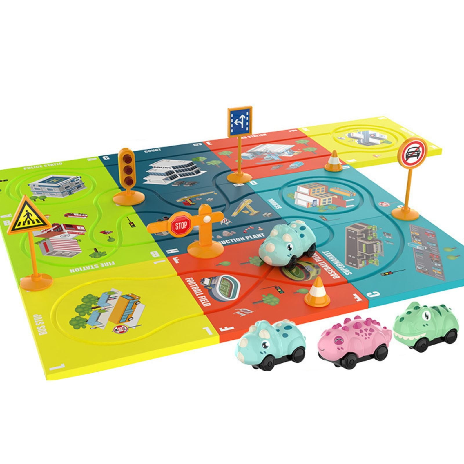 Track Car Toy Set – Sliding Vehicle With Transformable Puzzle Tracks ...