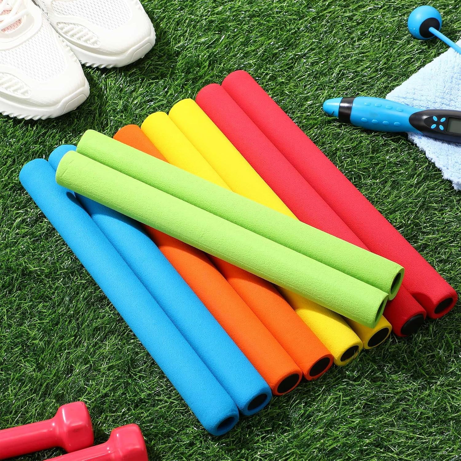 Track Field Relay Batons, Multicolored Foam Relay Race Baton for Track ...