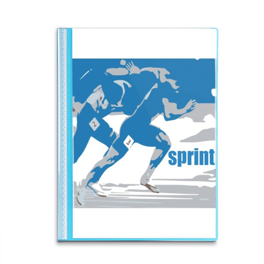 Track Field Sprint Anaerobic Book Sheet Protectors Portfolio Binder ...