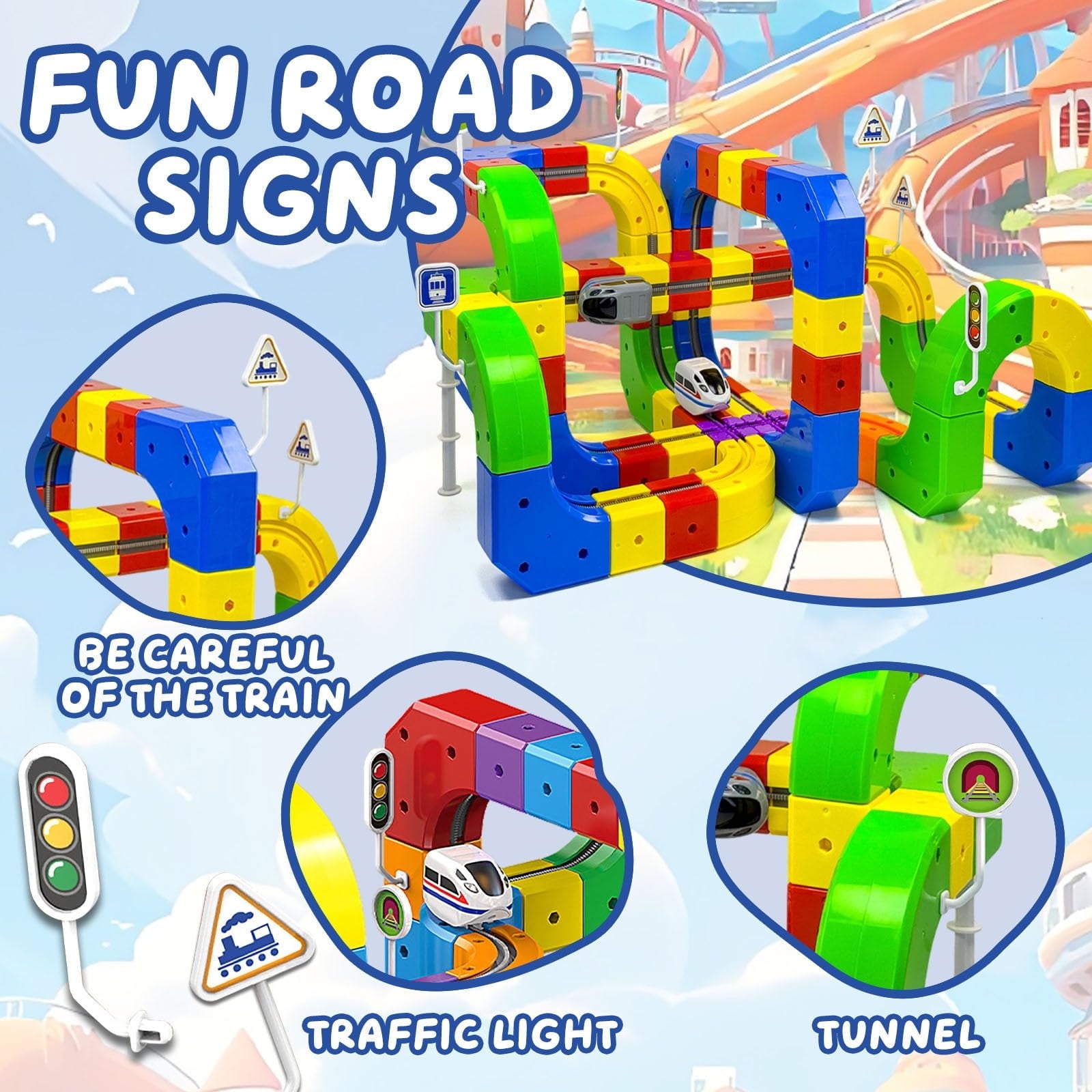 Track Fusion,2026 51pcs Next Generation Track Fusion Train with Mix-And ...