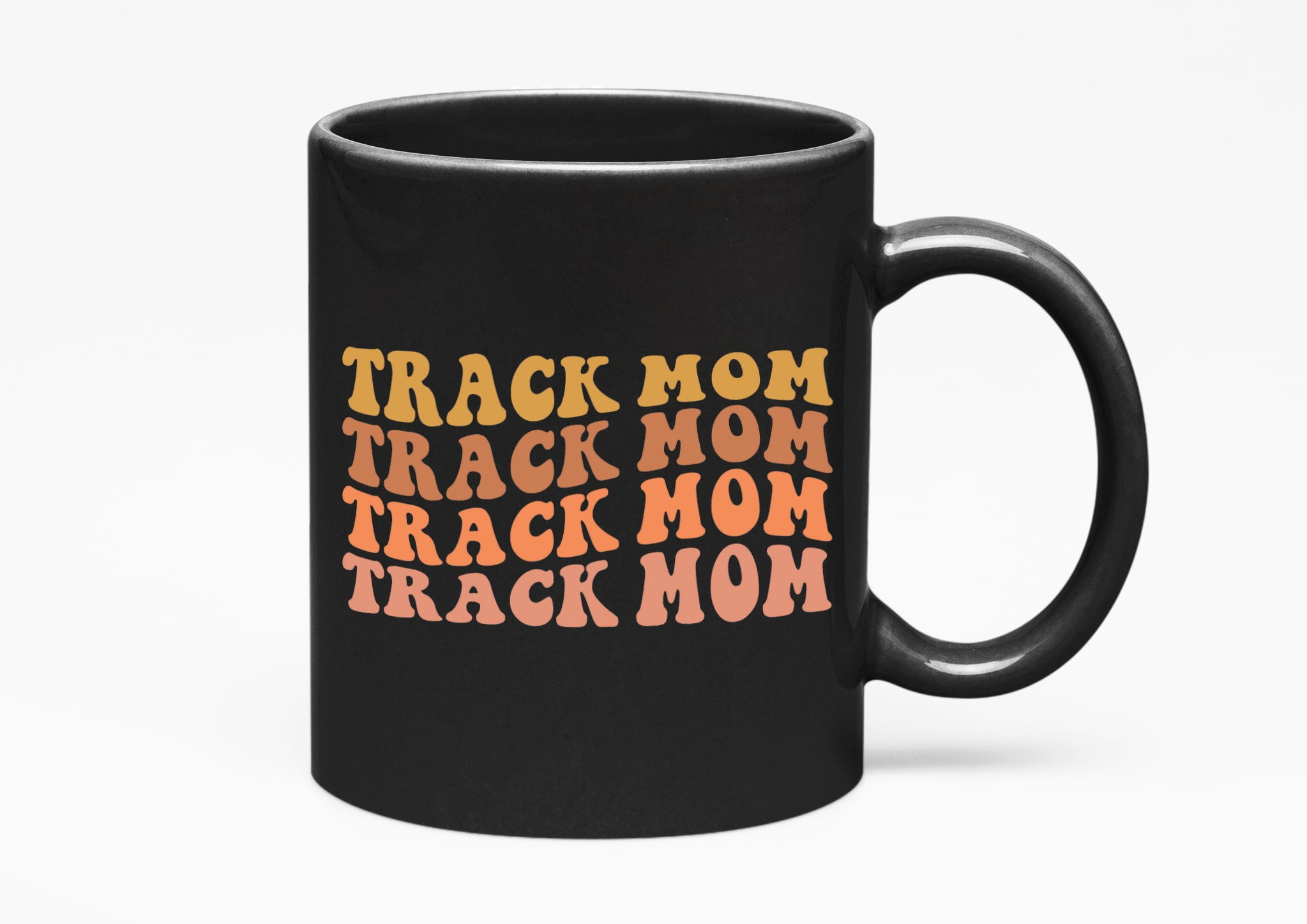 Track Mom, Mama of a Running Enthusiast or Runner Themed, Groovy Retro ...