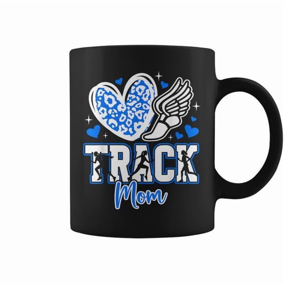 Track Mom Of A Track And Field Athlete Mom Heart Track Mama Coffee Mugs ...