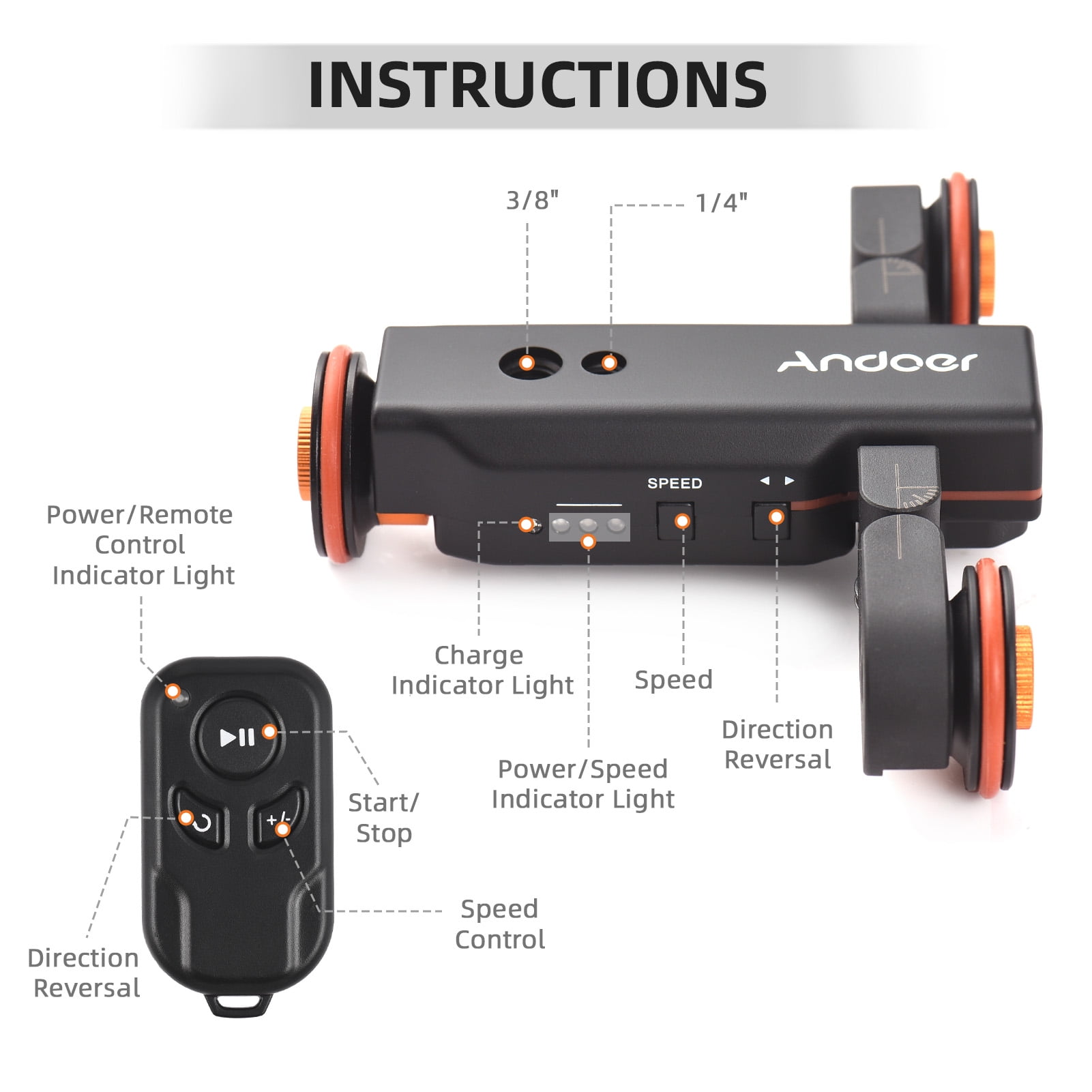 Track Motorized Camera Video Trolley With Scale Indication Motorized ...