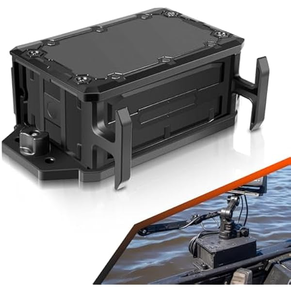 Track Mounted Battery Box for Fish Finders, Replace for YakAttack ...