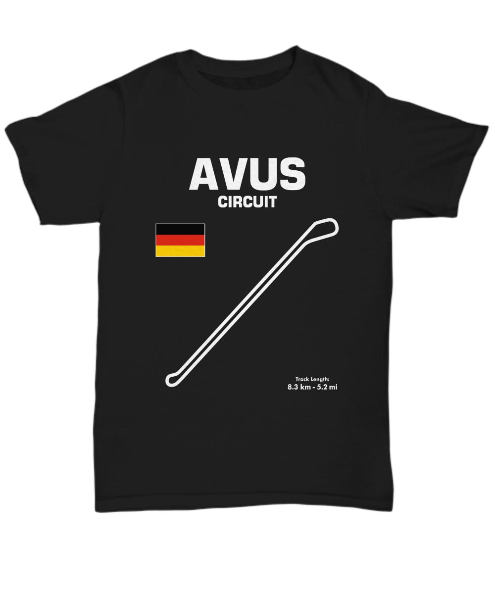 Track Outline Series Avus Circuit Berlin Germany - Unisex Tee - Walmart.com