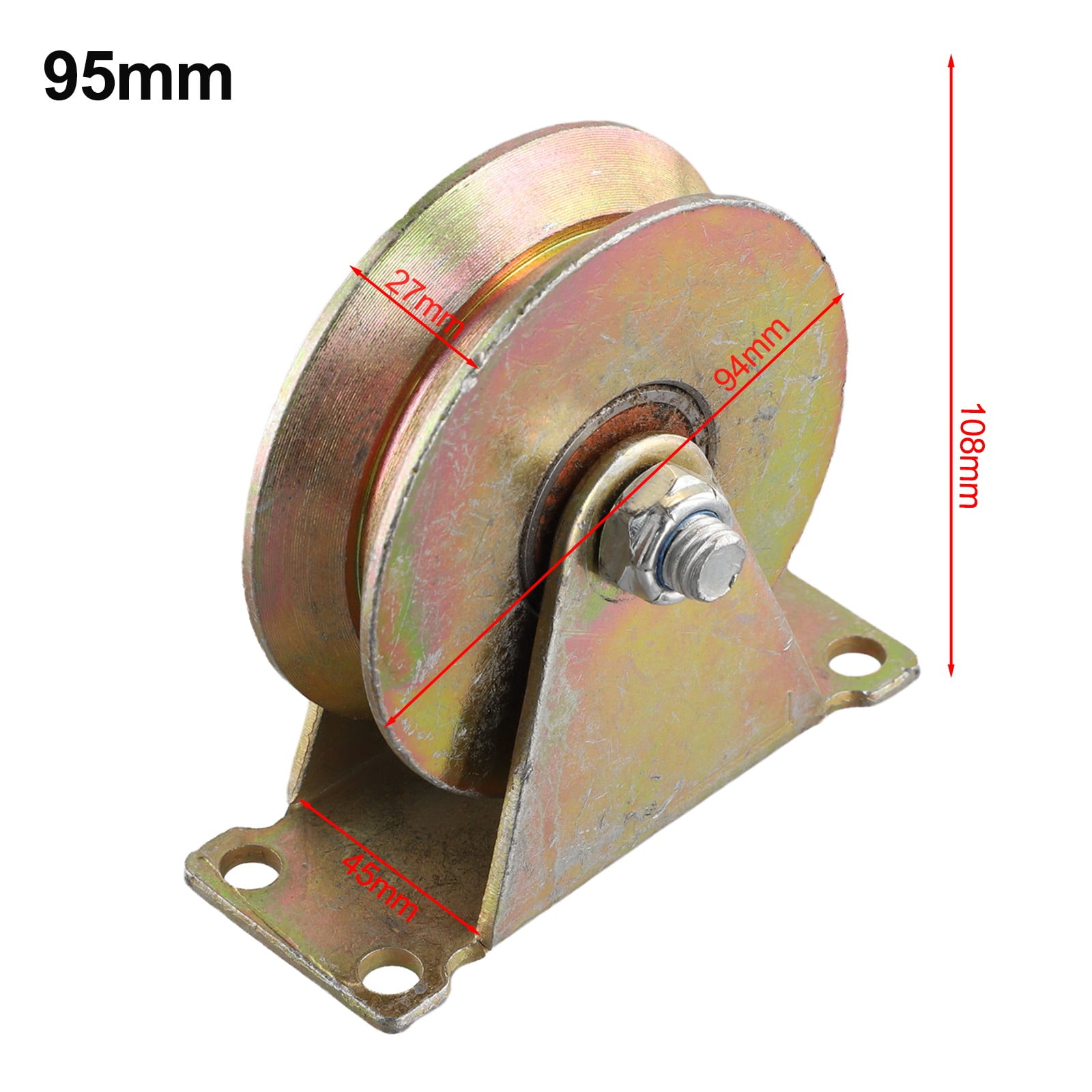 Track Pulley Steel Cable Pulley for Ropes 1-8mm Cable Pulley with 2 ...