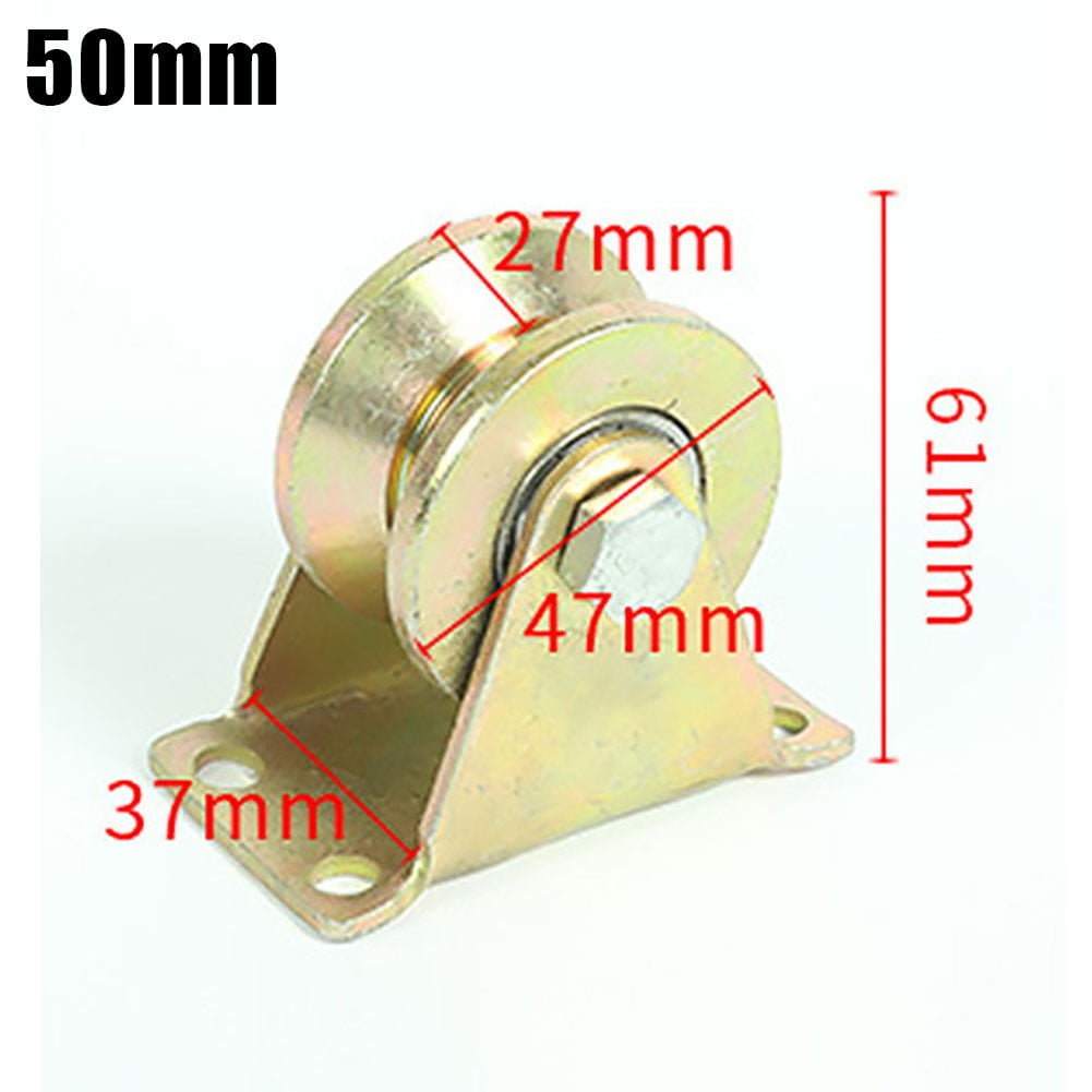 Track Pulley Steel Cable Pulley for Ropes 1-8mm Cable Pulley with 2 ...