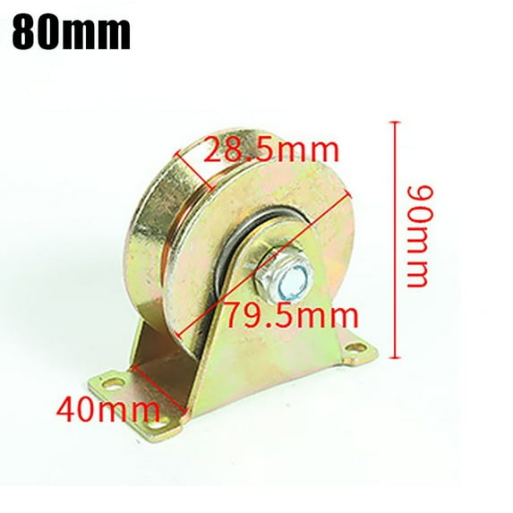 Track Pulley Steel Cable Pulley for Ropes 1-8mm Cable Pulley with 2 ...
