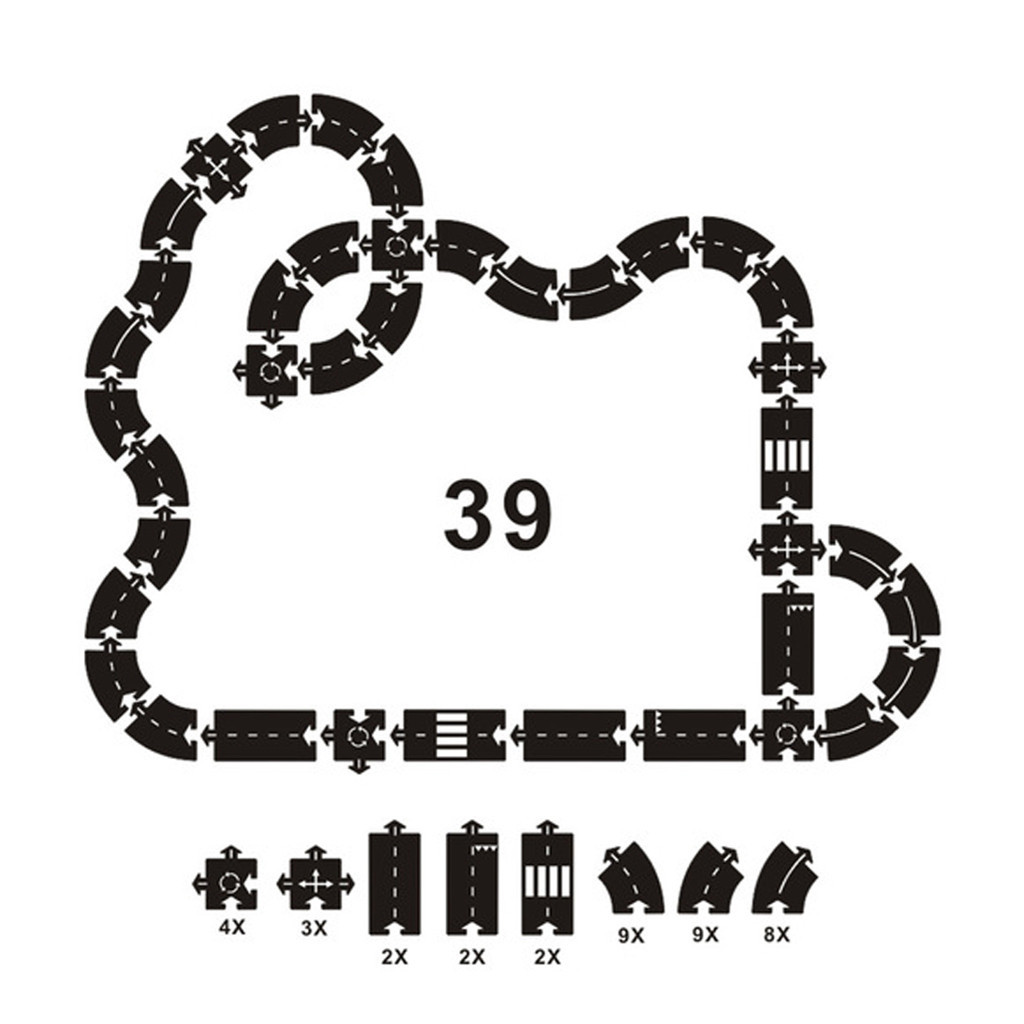 Track Puzzle Toy Road For Children Indoor and Outdoor Multifunctional ...