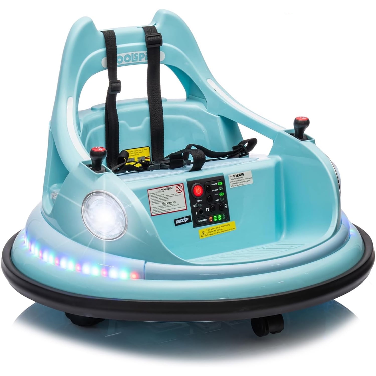 Track Seven 12V Bumper Car for Toddlers, Kids Electric Bumper Car with ...