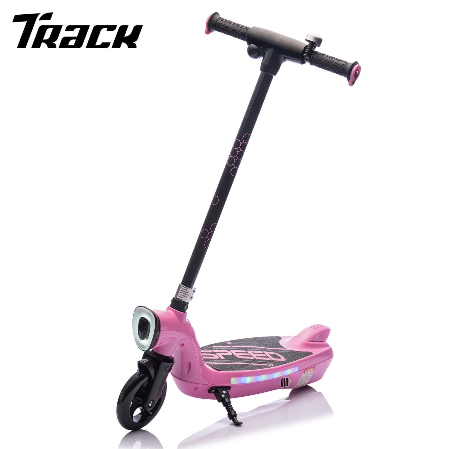 Track Seven 12V Electric Scooter for Kids, Front Big Light, Colorful ...