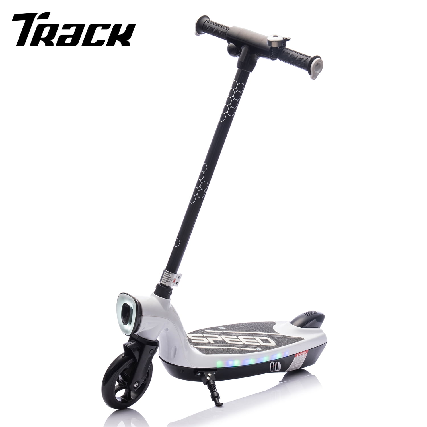 Track Seven 12V Electric Scooter for Kids, Front Big Light, Colorful ...