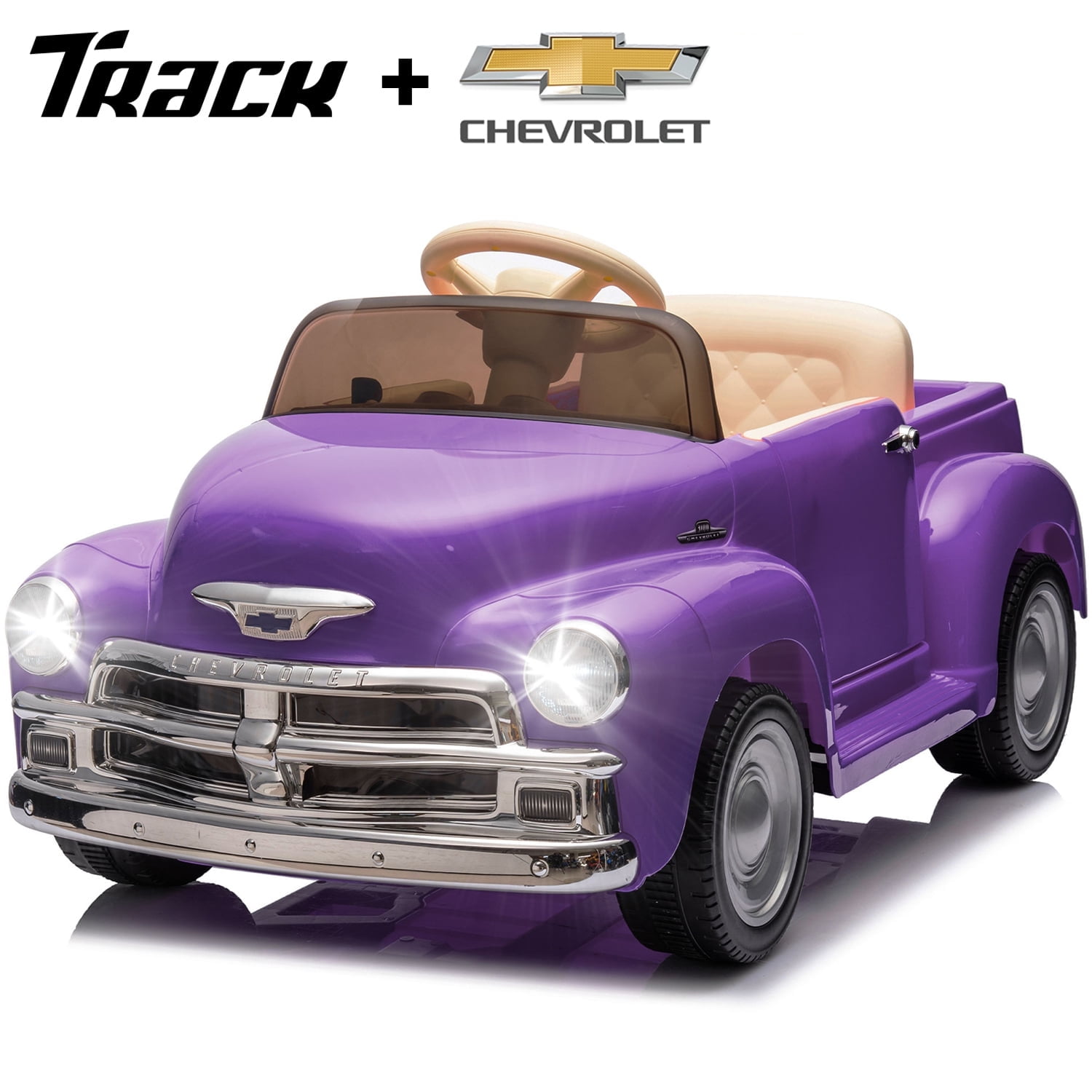 Track Seven 12V Kids Ride on Car, Licensed Chevrolet 3100 Pickup ...