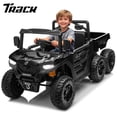 Track Seven 24V Ride on Dump Truck, 400W 6-Wheel Electric UTV Car for ...
