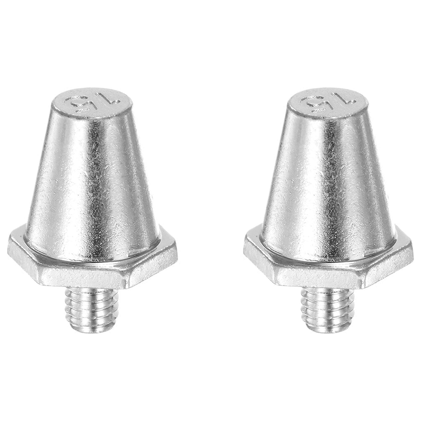 Track Spikes 15mm Aluminum Lightweight for Soccer Shoes, Silver Tone, 2 ...