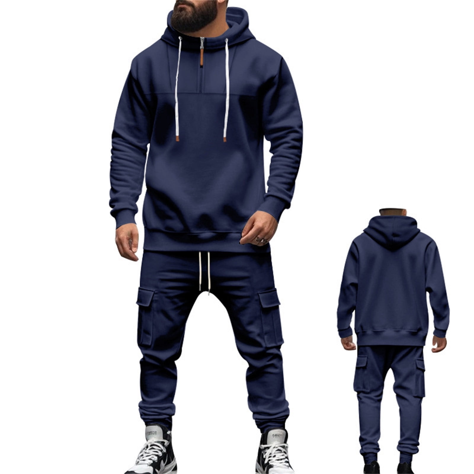 Track Suits for Men 2 Piece Set Athletic Full Zip Tracksuit Jacquard ...