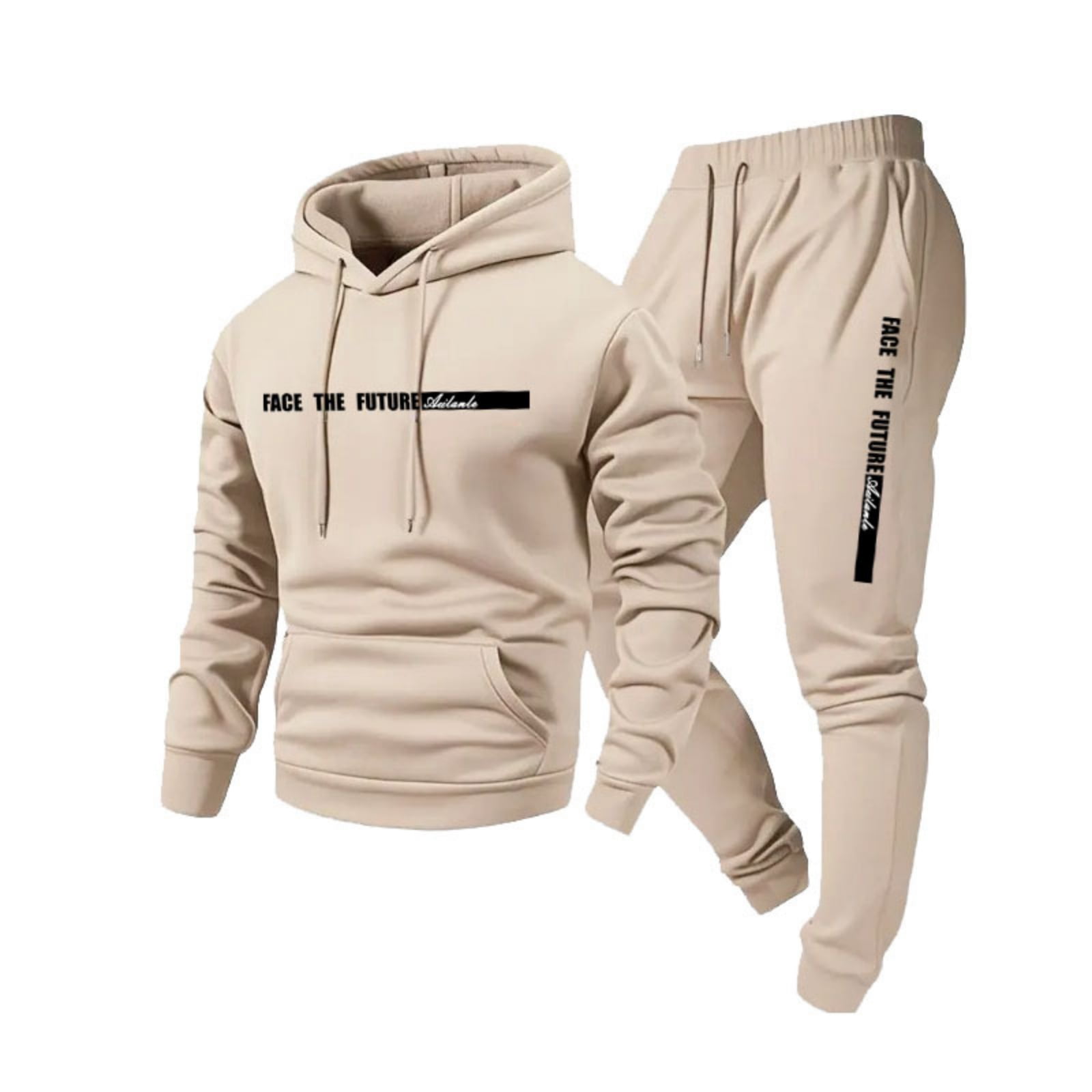 Track Suits for Men Set Workout Long Sleeve Hoodies and Sweatpants ...