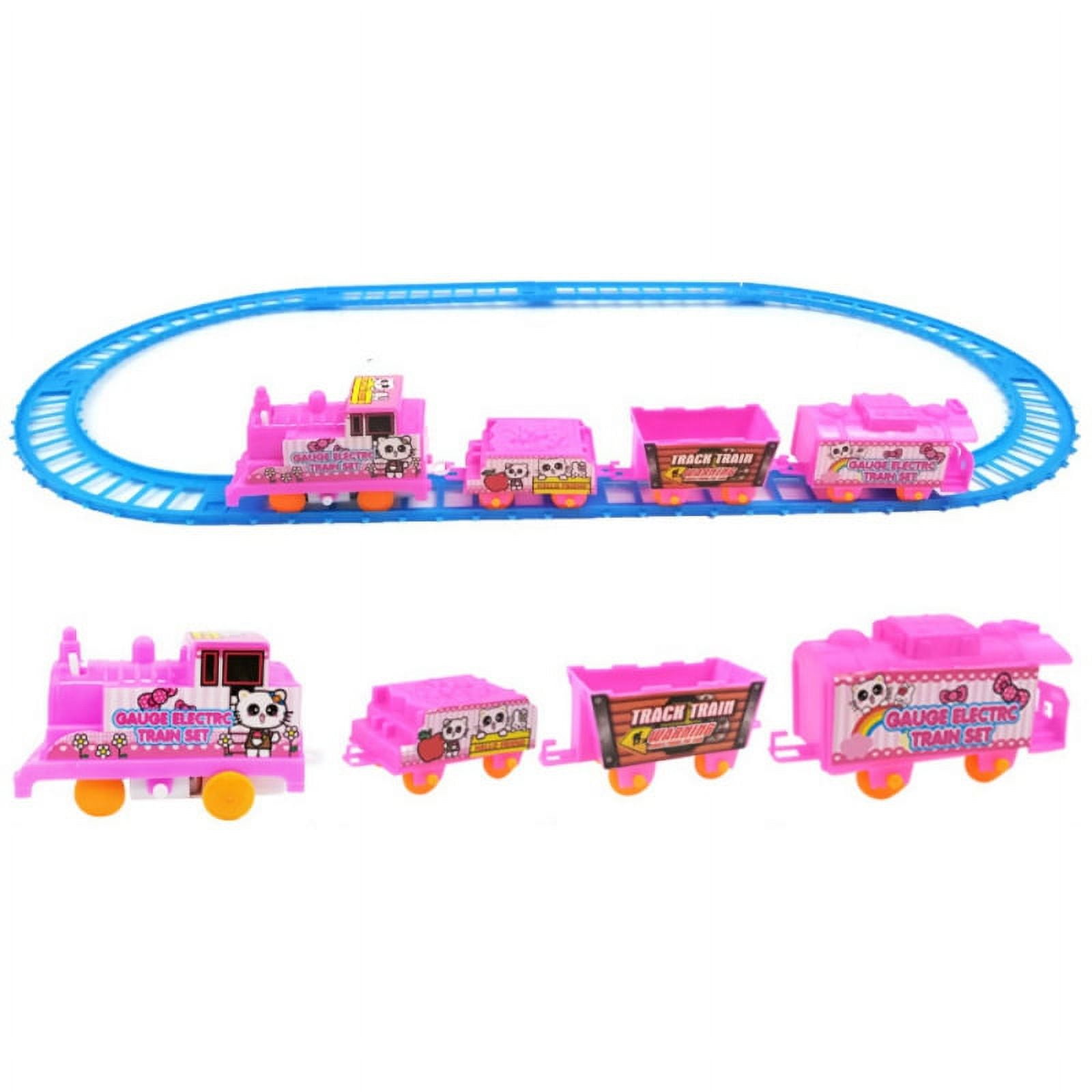 Track Train Toy Electric Train Puzzle Toys Kids Train Toys Miniatures ...