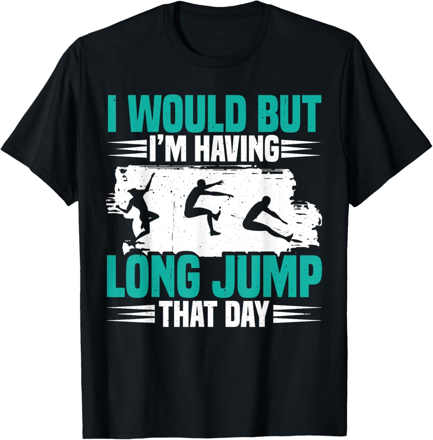 Track and Field Athlete Spikes Long Jumper Long Jump T-Shirtmen and ...
