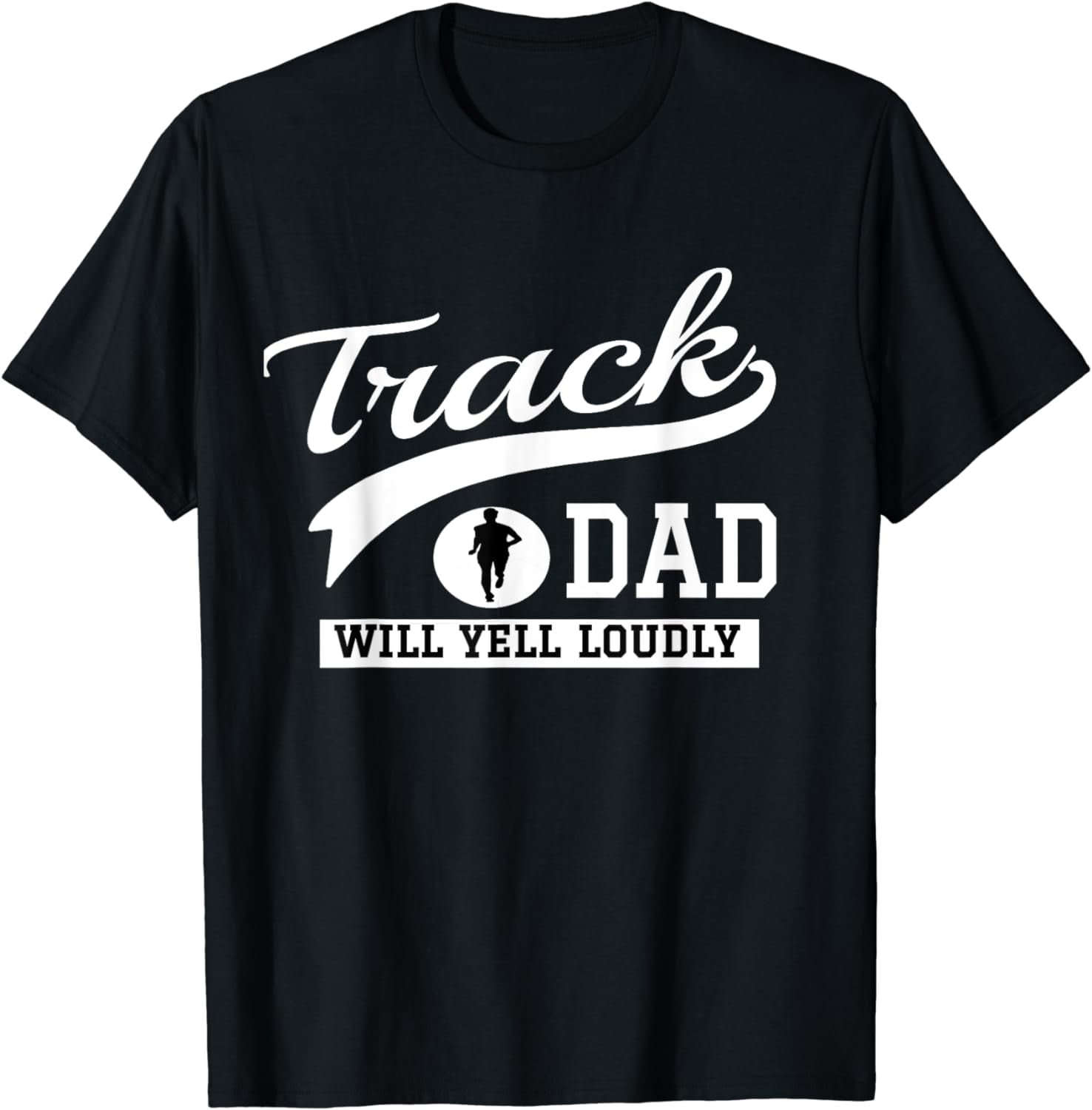 Track and Field Dad Tshirt Loud Cheer Dad Runner Tee Gift - Walmart.com