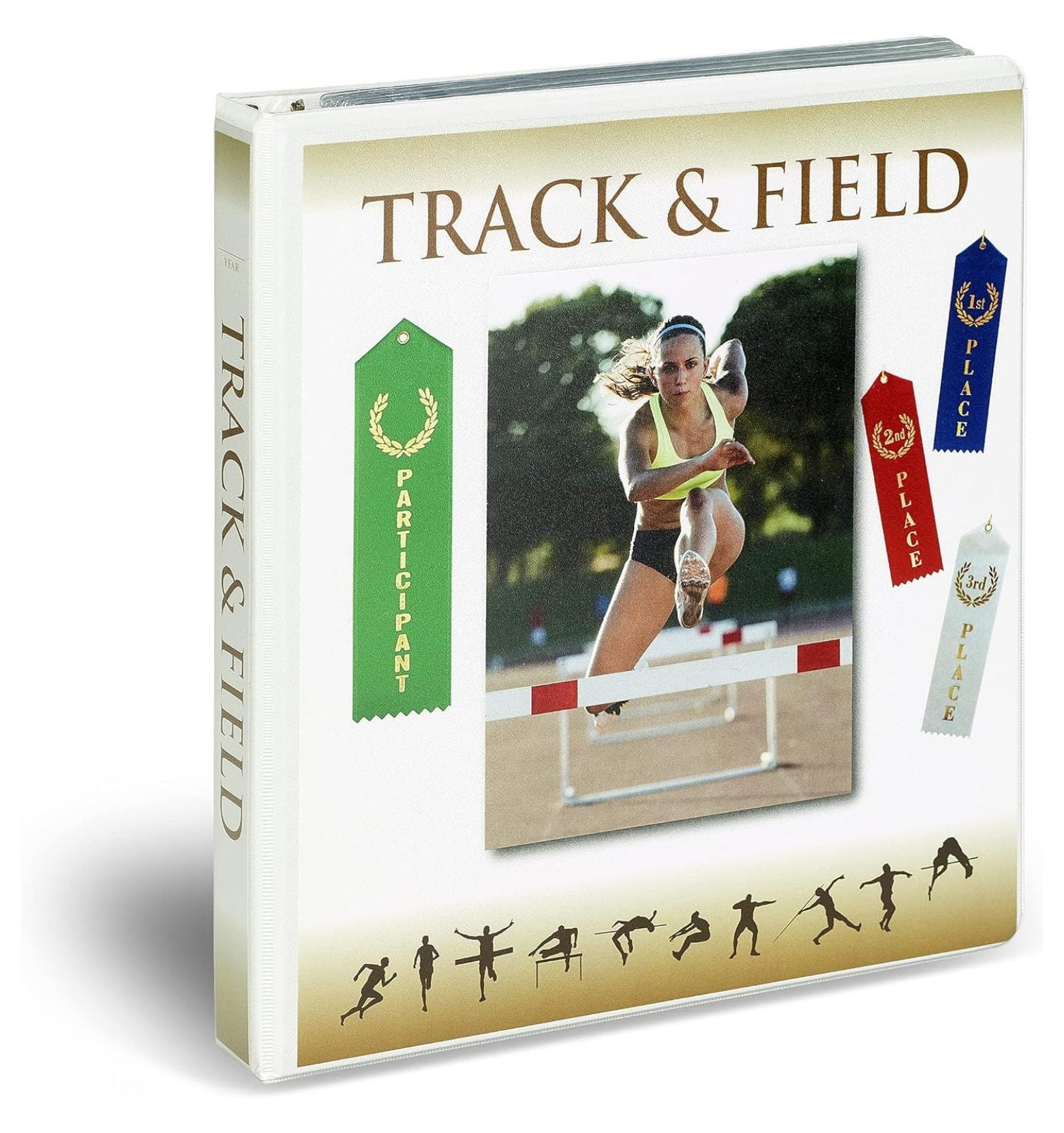 Track and Field Gift Award Ribbon Holder Binder Organizer Display ...