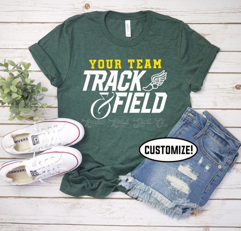 Track and Field T-Shirt, Track Coach Shirt, Track Mom Tee, Custom Track ...