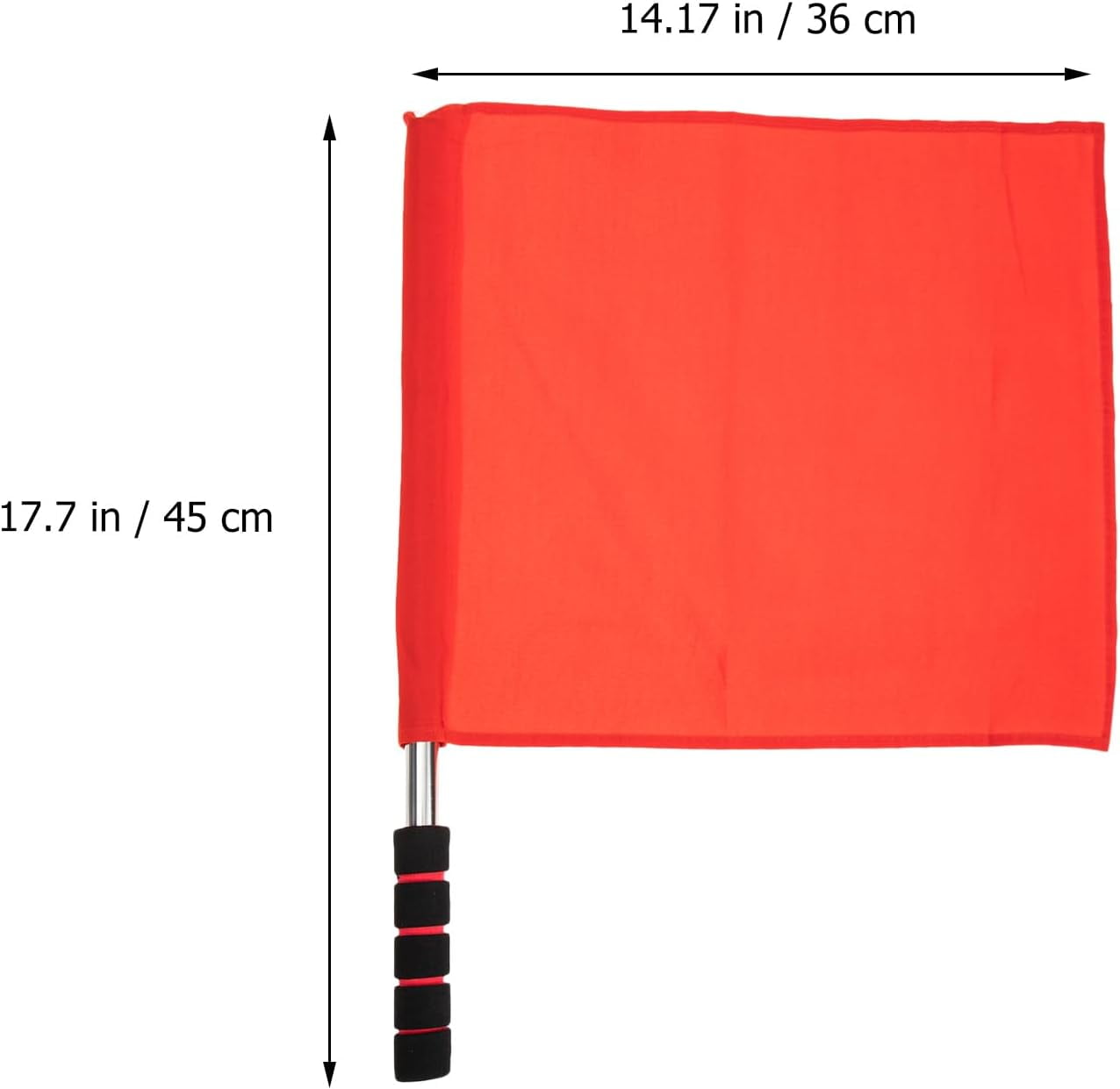 Track and Field Training Flag: 2pcs Red Referee Warning Banner Traffic Flags Linesman Banner ...