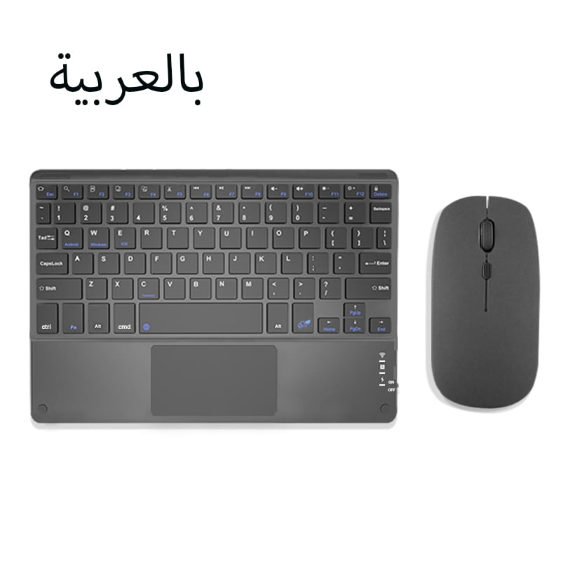 TrackPad Bluetooth Keyboard With Mouse For IOS Android Windows Wireless ...