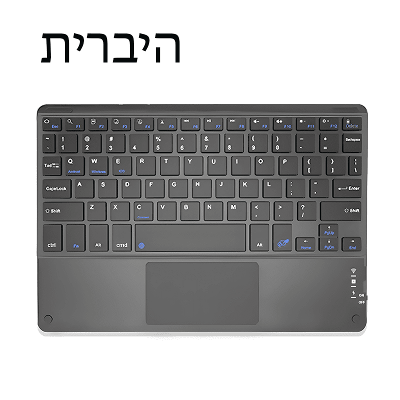 TrackPad Bluetooth Keyboard With Mouse For IOS Android Windows Wireless ...