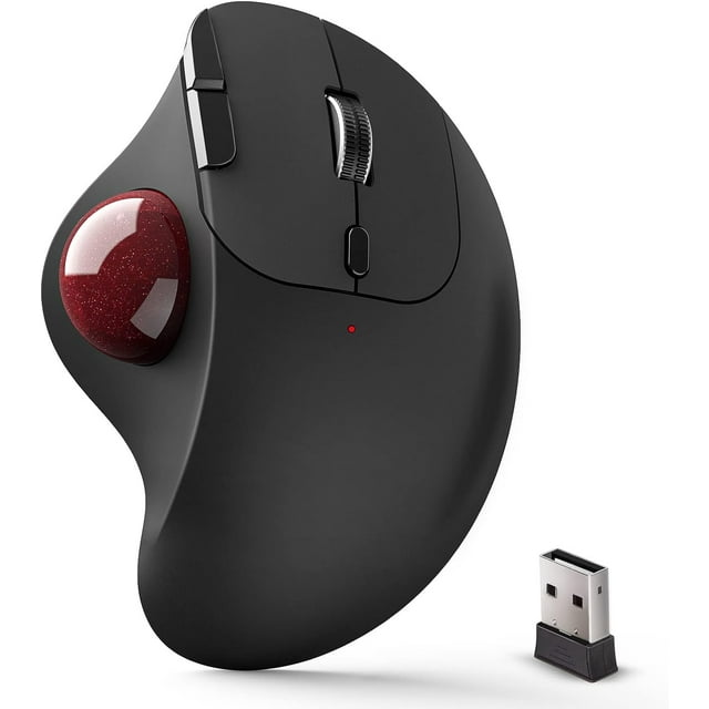 Trackball Mouse】Wireless mouse can be controlled by the thumb, without ...
