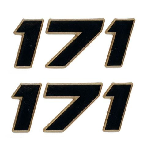 Tracker 138300 Mako 171 Raised Foam Filled 3 1/2 Inch Boat Decal (Pair ...