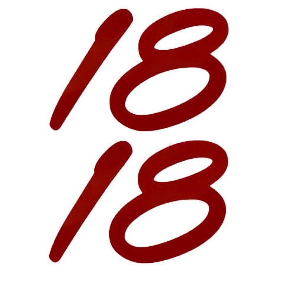 Tracker Boat 18 Decals | Red Stickers (Pair) - Walmart.com