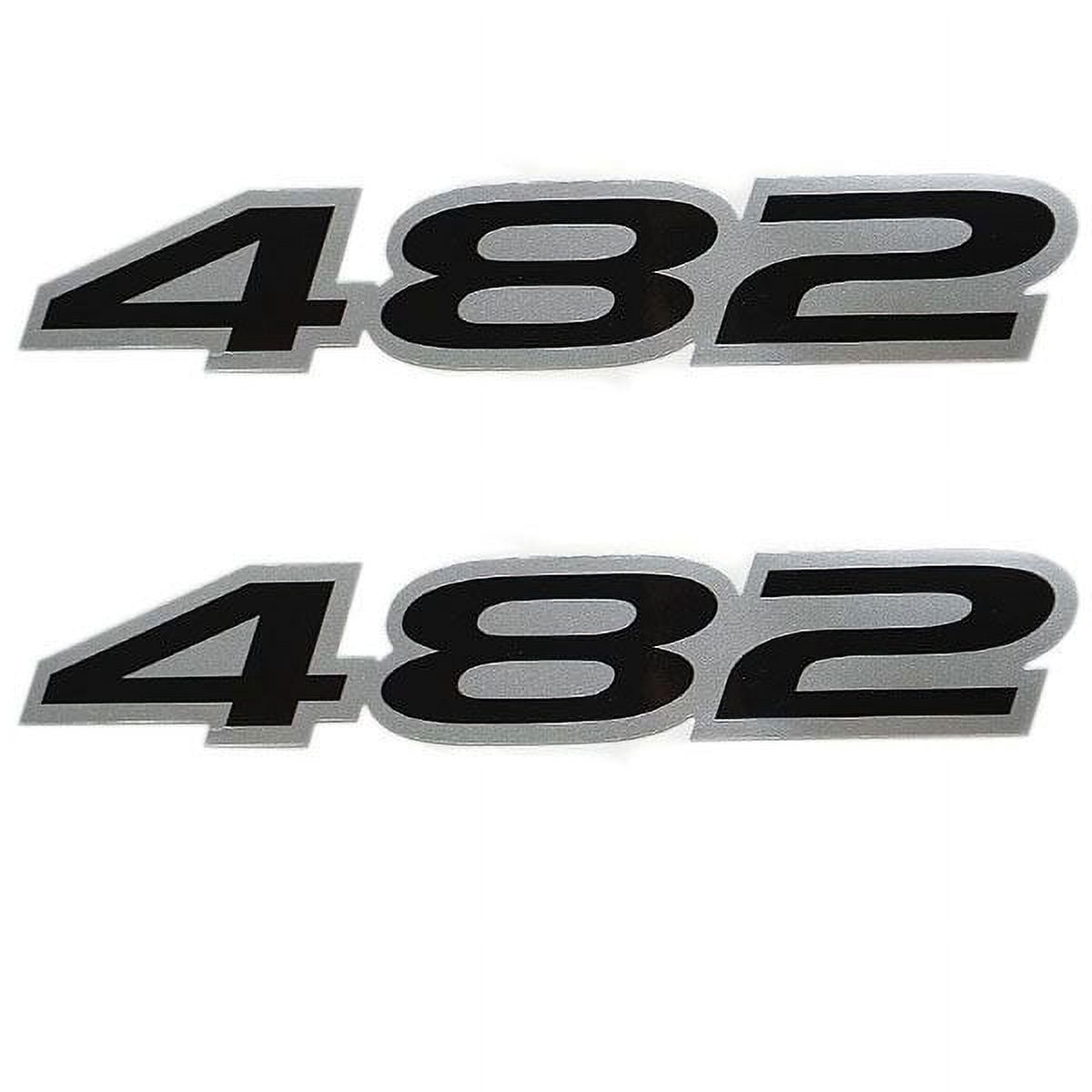 Tracker Boat 482 Decal Stickers | Silver Black 6 1/2 Inch (Pair ...