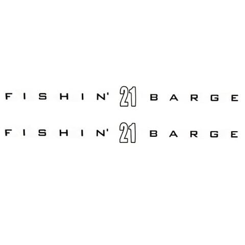 Tracker Boat Brand Decal Stickers | Fishin 21 Barge (Pair) - Walmart.com