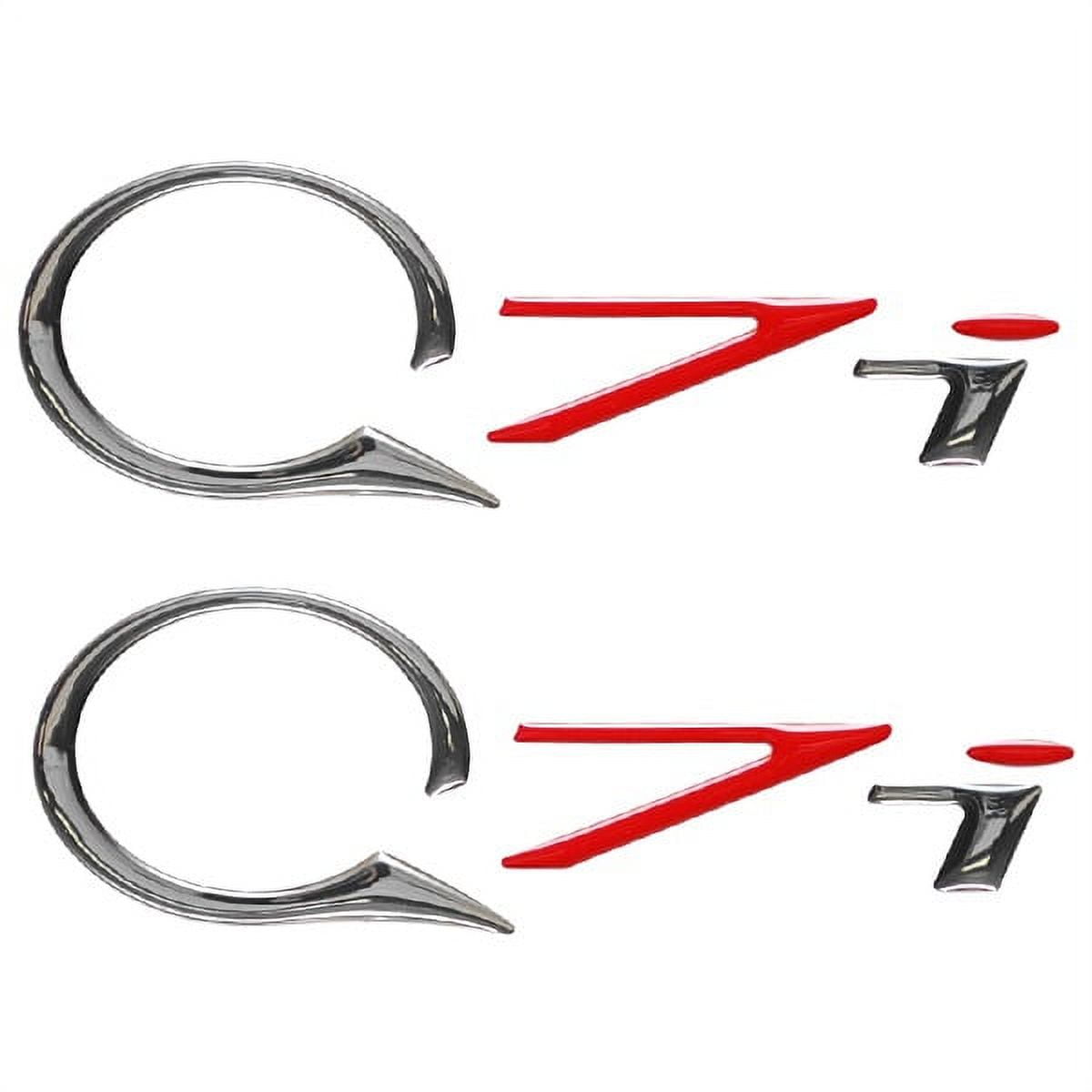 Tracker Boat Decal 127175 | Q7i Red Silver Vinyl 5 3/8 Inch (Set of 2 ...