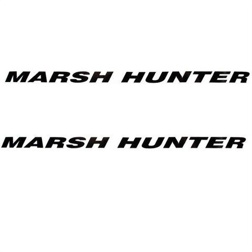 Tracker Boat Decal 147929 | Marsh Hunter Black Stickers (Pair ...