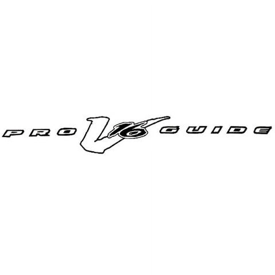 Tracker Boat Decal 161730 | Pro Guide V16 Black White 29 3/4 x 4 Inch ...