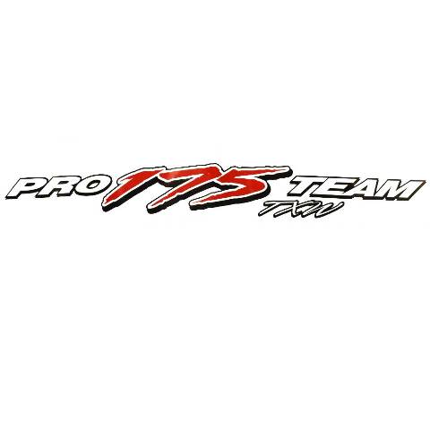 Tracker Boat Decal 185058 | Pro 175 Team TXW 24 7/8 Inch Black Red ...