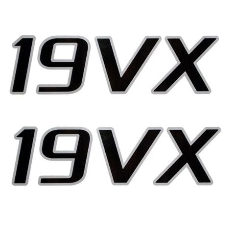 Kenner Boat Brand Decals 130107 | Black/Silver Stickers (Pair ...