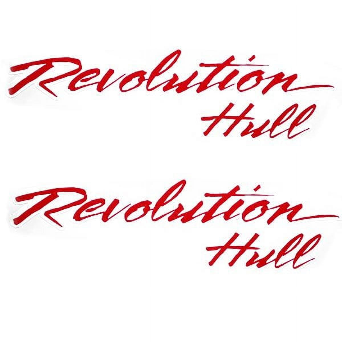 Tracker Boat Decal Stickers 48700 | Revolution Hull Red White (Pair ...